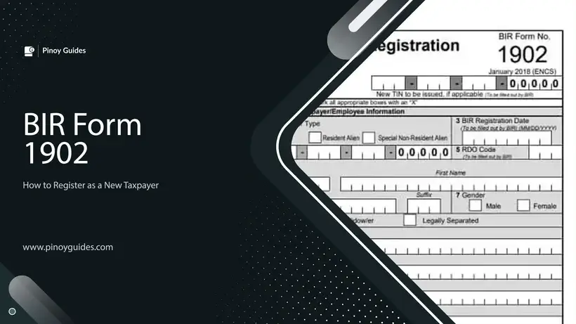 Registering as a New Taxpayer with BIR Form 1902