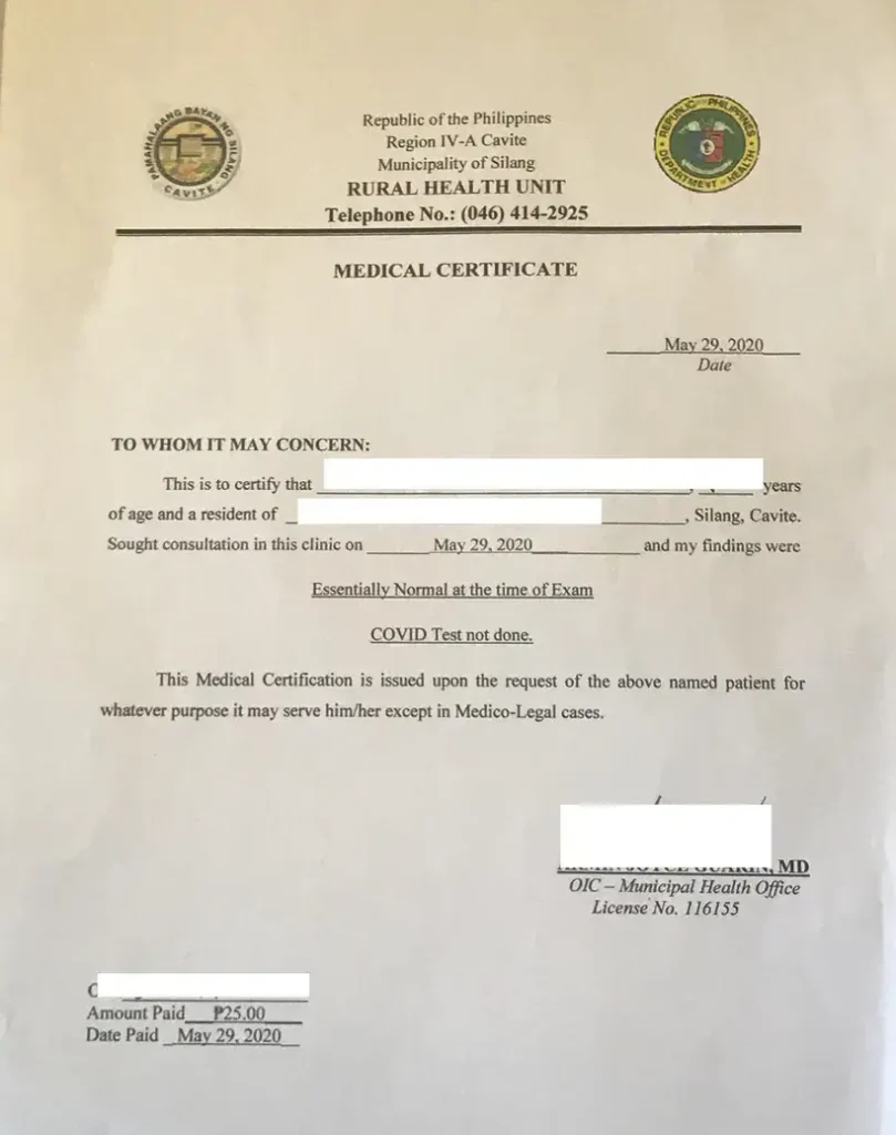 How Can I Get a Medical Certificate in the Philippines?